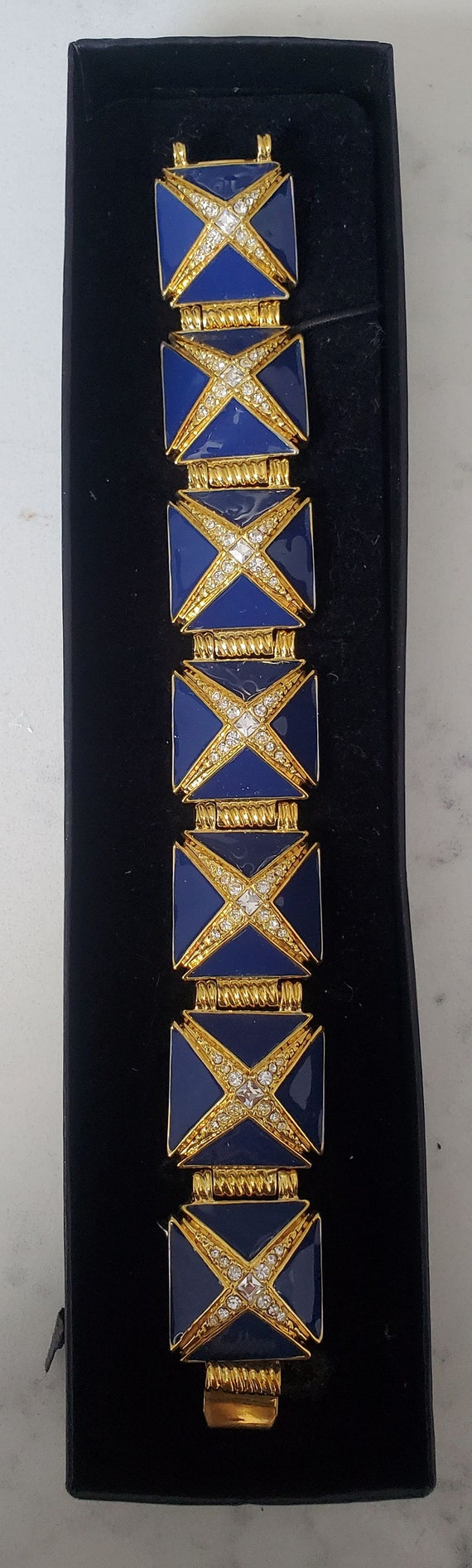 Hutton Wilkinson Designed Vintage Royal Blue Enamel &… - Gem