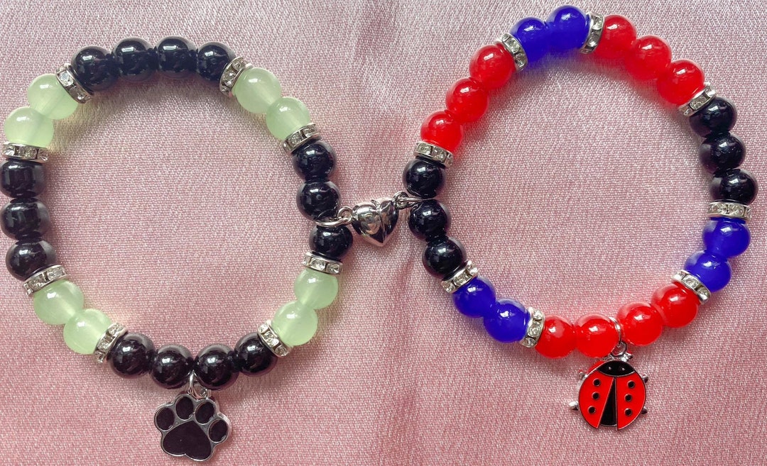 Miraculous Ladybug Cat Noir Inspired Bracelets Bracelet Cosplay ...