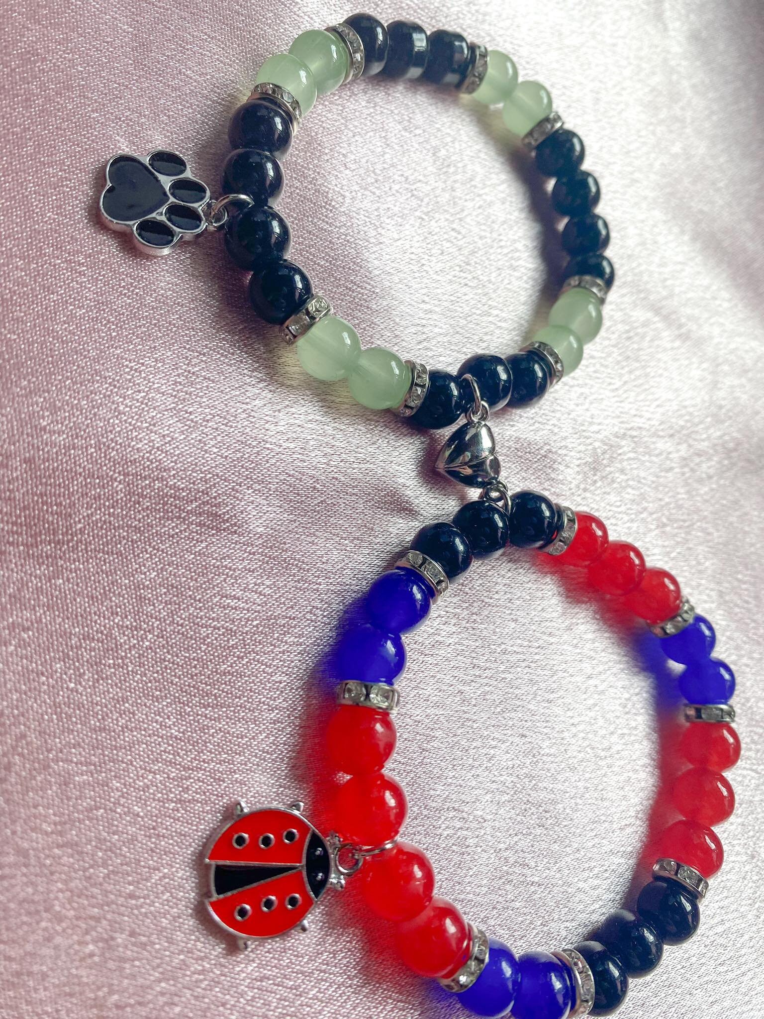 Miraculous Ladybug Cat Noir Inspired Bracelets Bracelet Cosplay ...