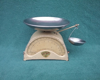 LINDELLS Vintage Kitchen Scale/swedish Kitchen Scale/metal Scale ...