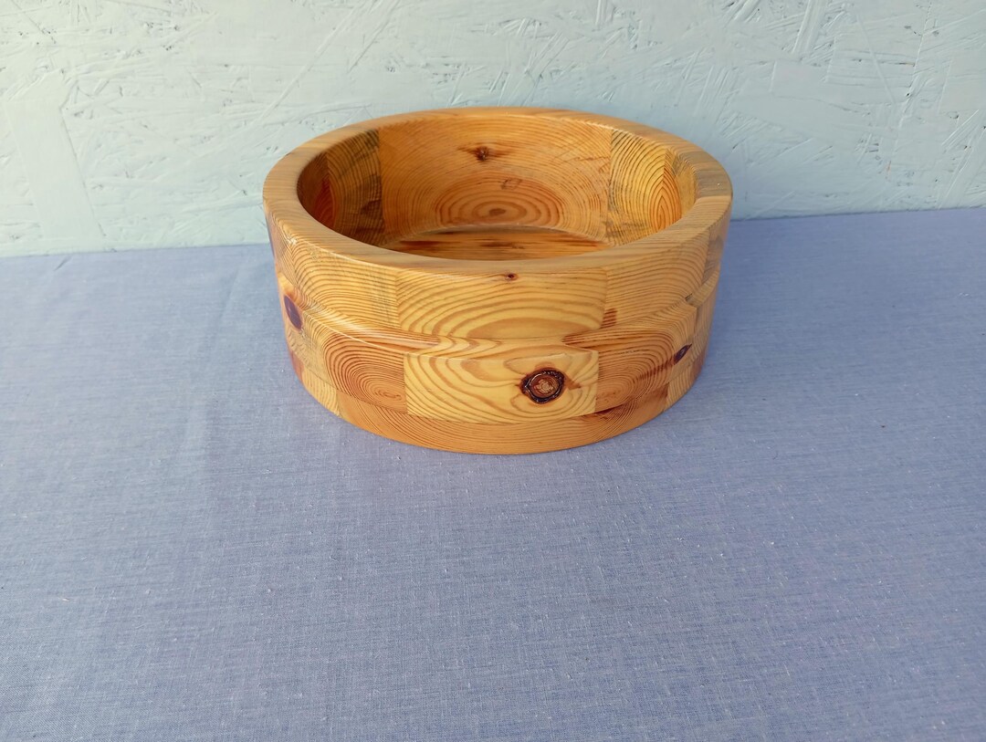 Vintage Pine Wood Bowl by Stig Johnsson: Swedish Rustic Decor - Etsy