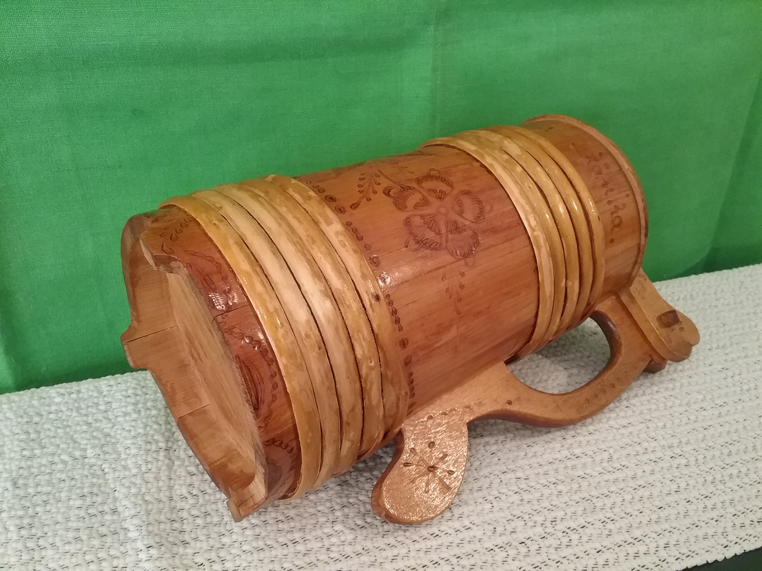 Swedish Wooden Tankard Vintage Mug Large Handmade Wooden - Etsy