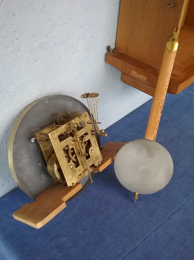 Large Antique Kienzle Wall Clock 1898-1920, Wall Clock, German Wooden ...