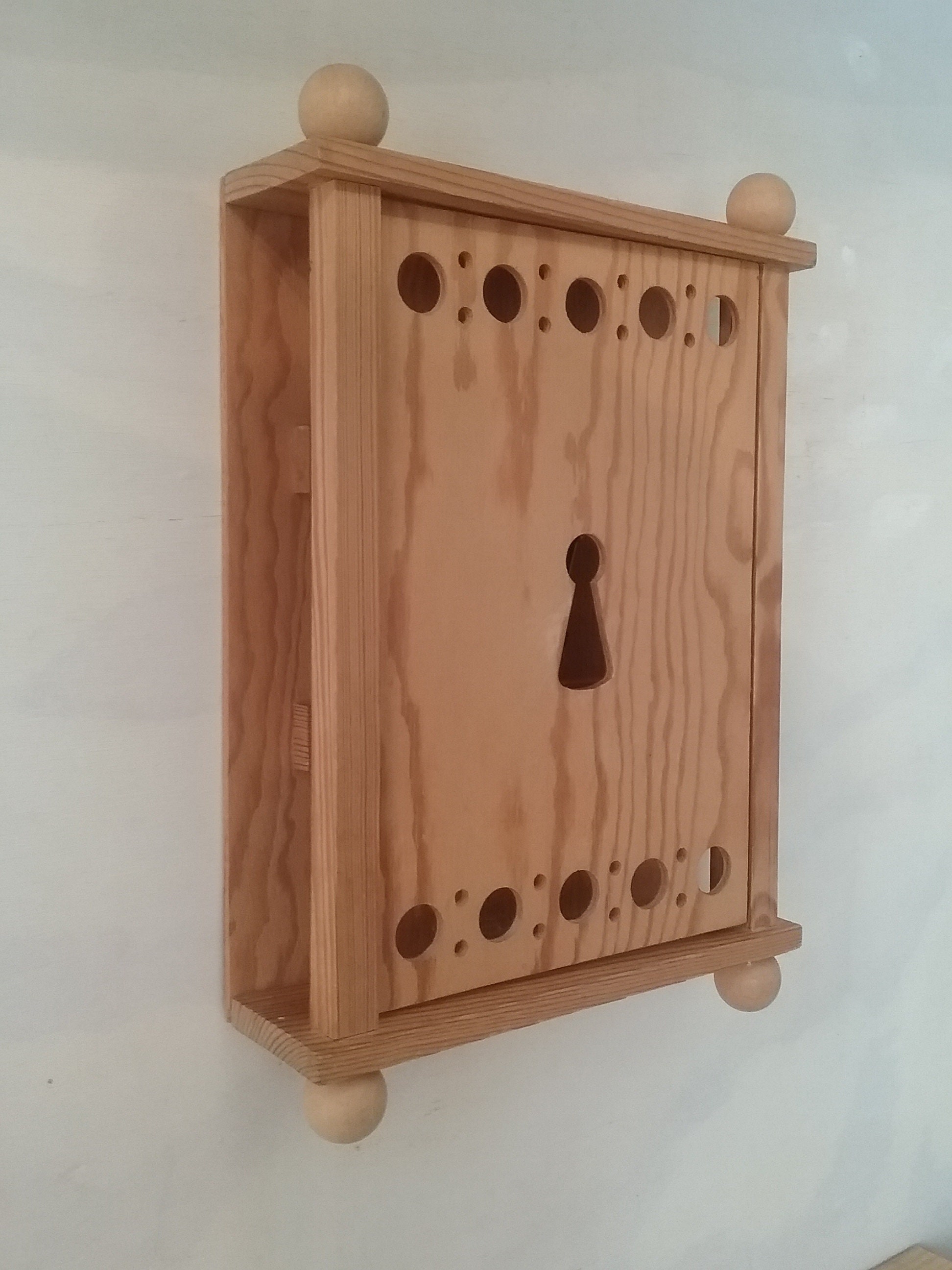 Swedish Vintage Key Box,key Organizer,wooden Cabinet,wall Key Holder ...