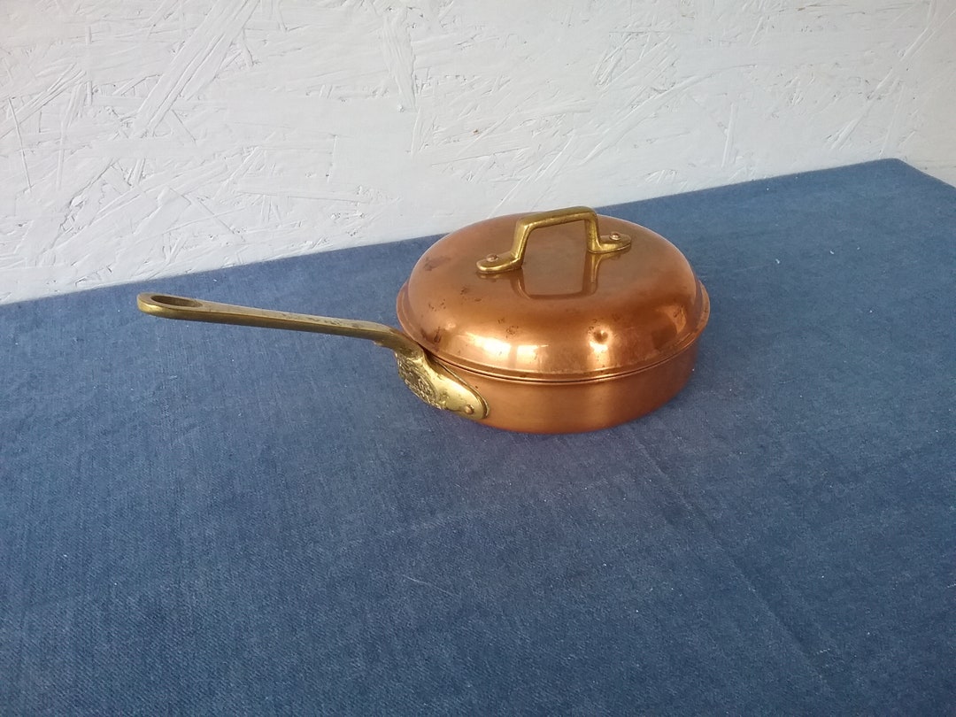 Krogarhuset Swedish Copper Pot With Brass Handle and Lid, Vintage ...