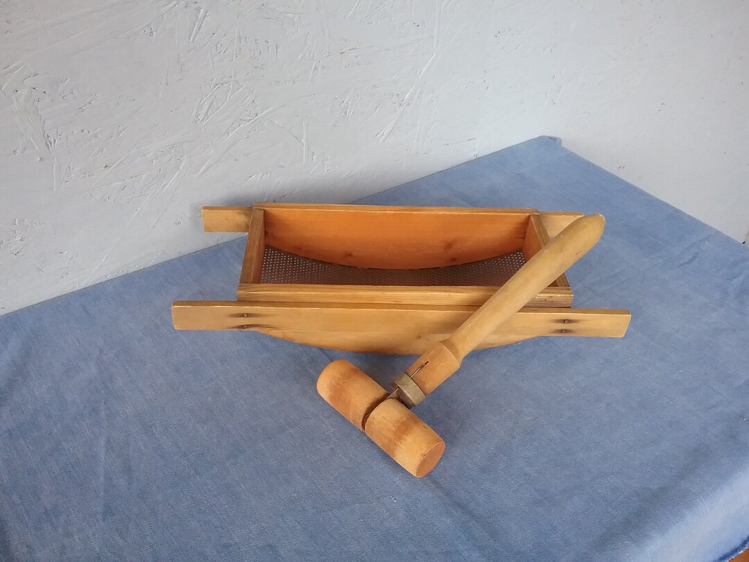 Antique Swedish Berry and Fruit Press, Tool for Making Tomato Puree ...