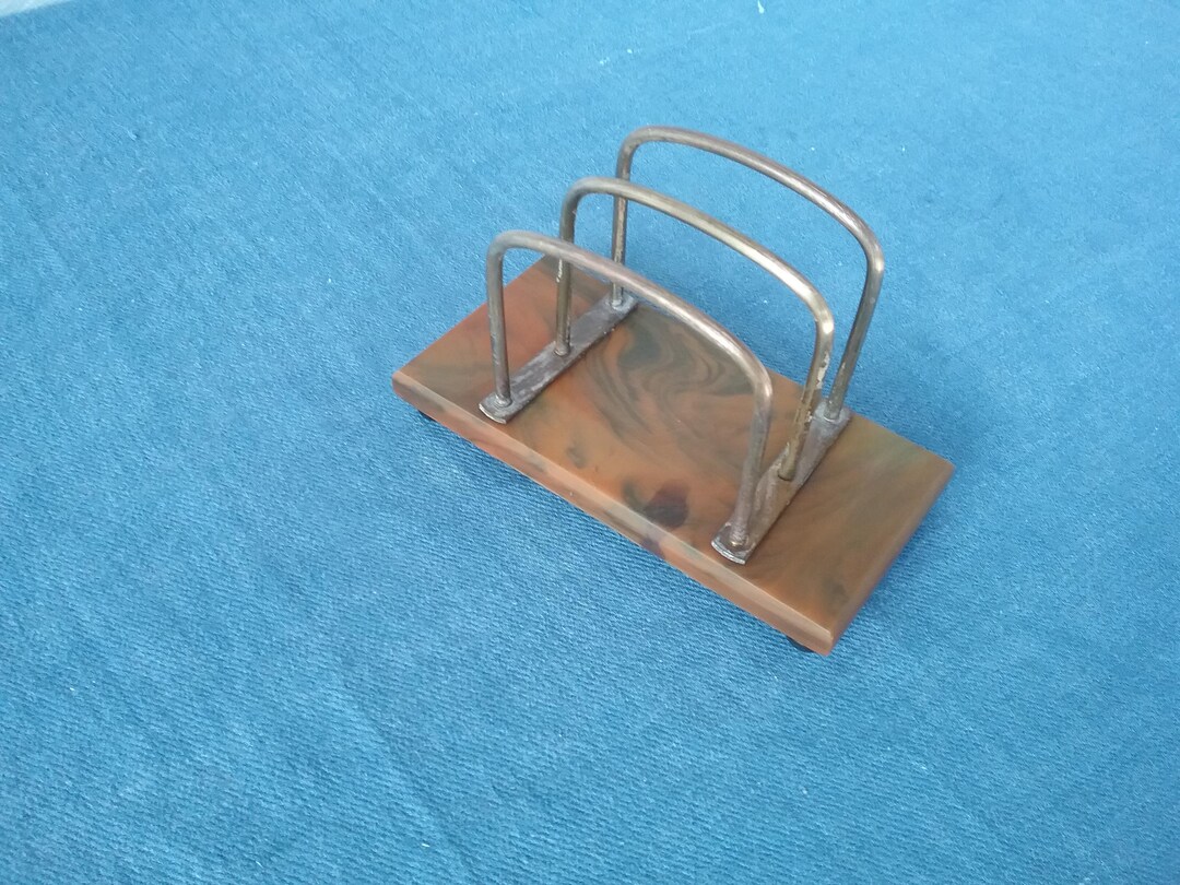 Vintage Letter Holder, Letter and Document Stand, Mid Century Desk ...