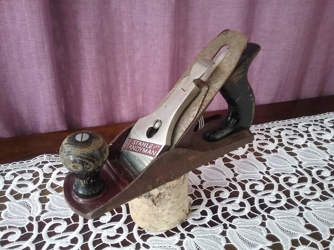 English Stanley Handyman No.4s Hand Planer, Vintage Wooden Plane, Old ...