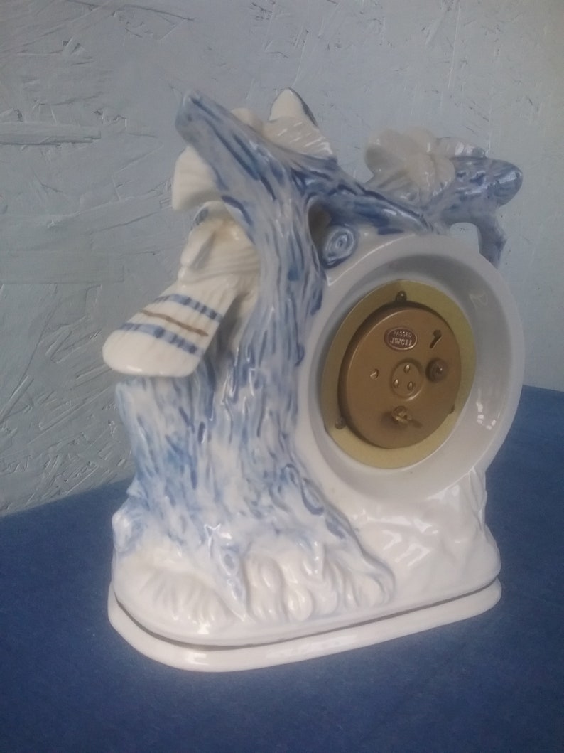 Vintage Landex Royal Craft Porcelain Clock: Japanese Mantel Decor ...
