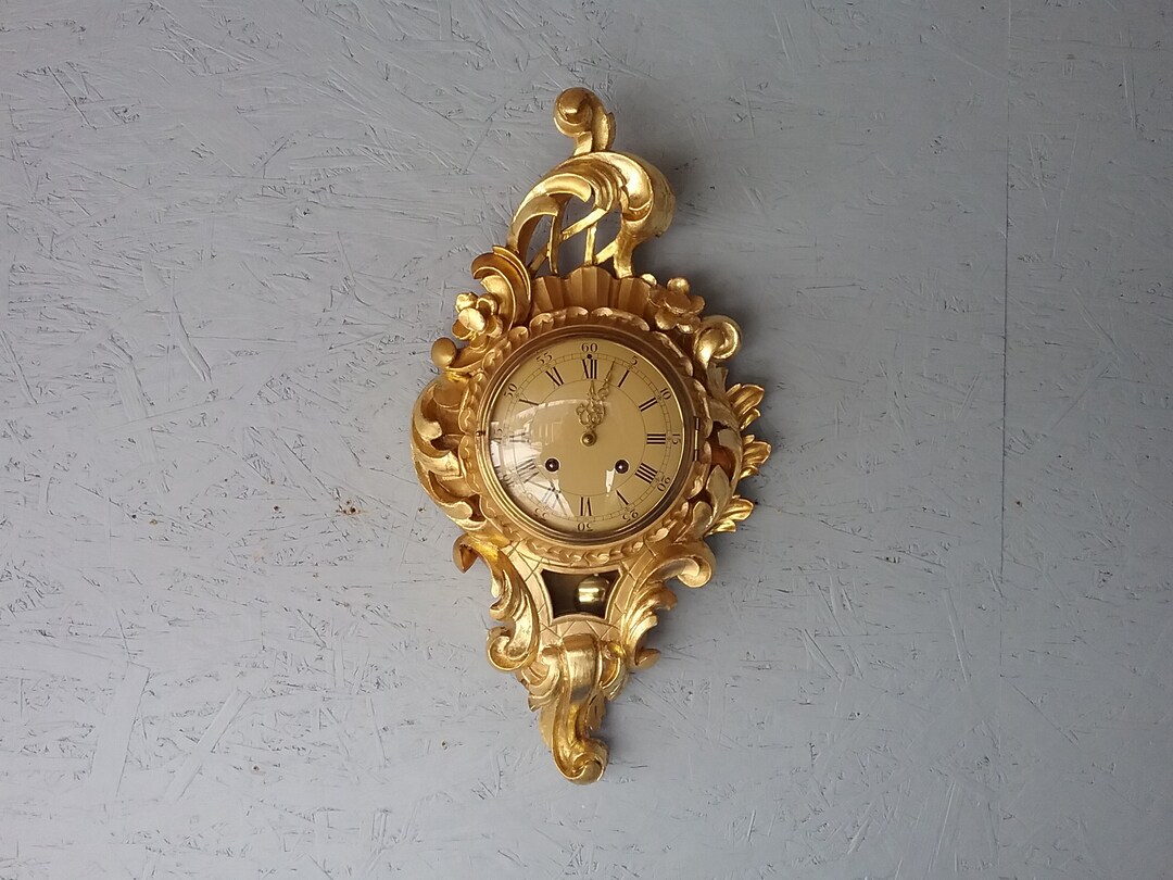 Swedish Vintage Style Wall Clock, Working Westerstrand Toreboda ...