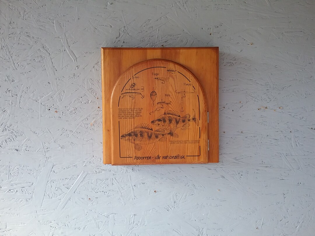 Vintage Swedish Key Cabinet, 7 Key Organizer, Wooden Cabinet, Wall ...