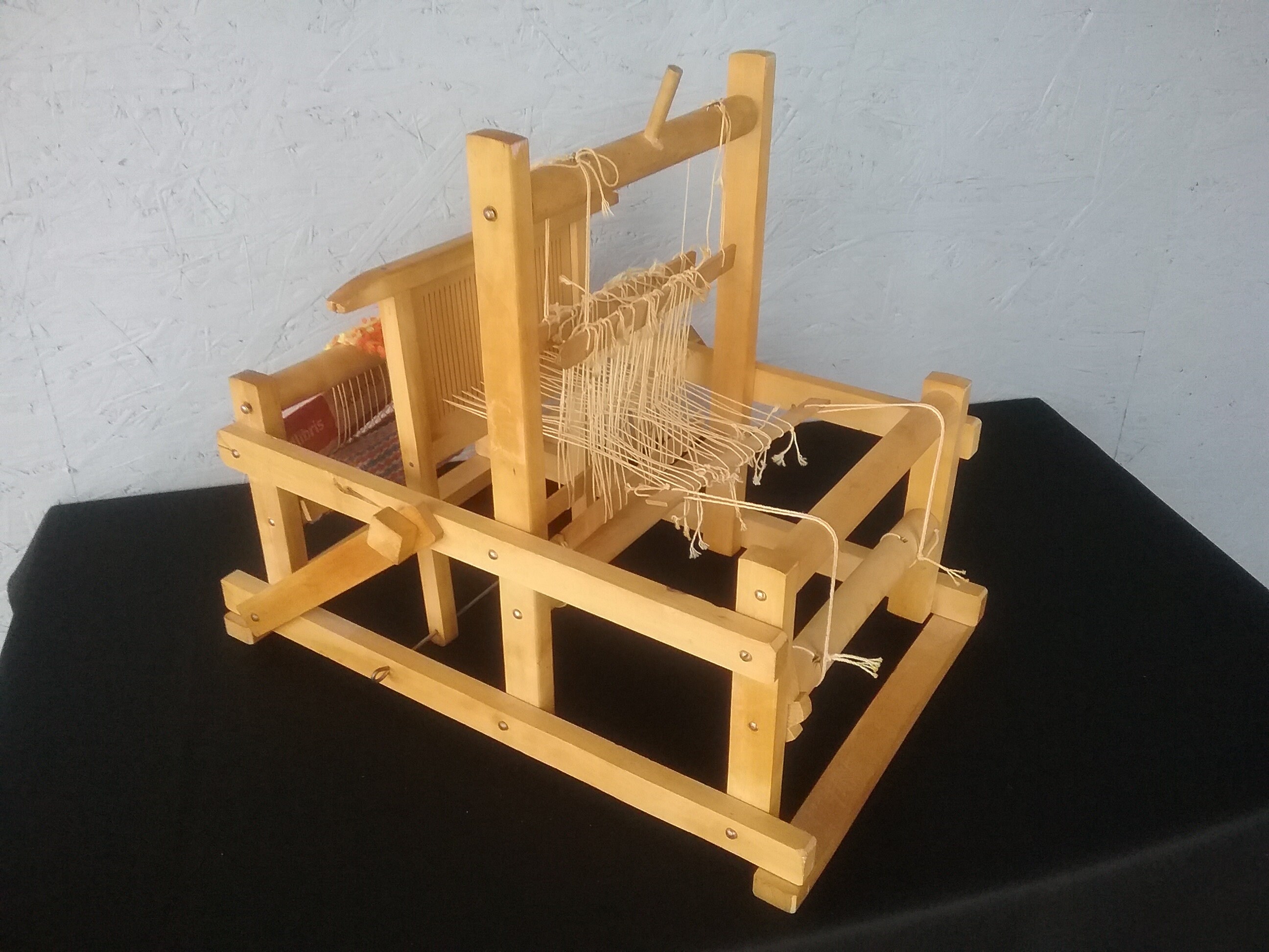 Scandinavian Vintage Wooden Weaving Loom, Table Weaving Loom, Table ...