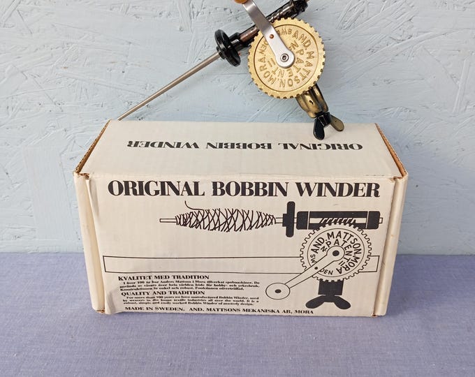 Vintage Mattson Mora Bobbin Winder: Patented Hand-crank Weaving Tool - Etsy