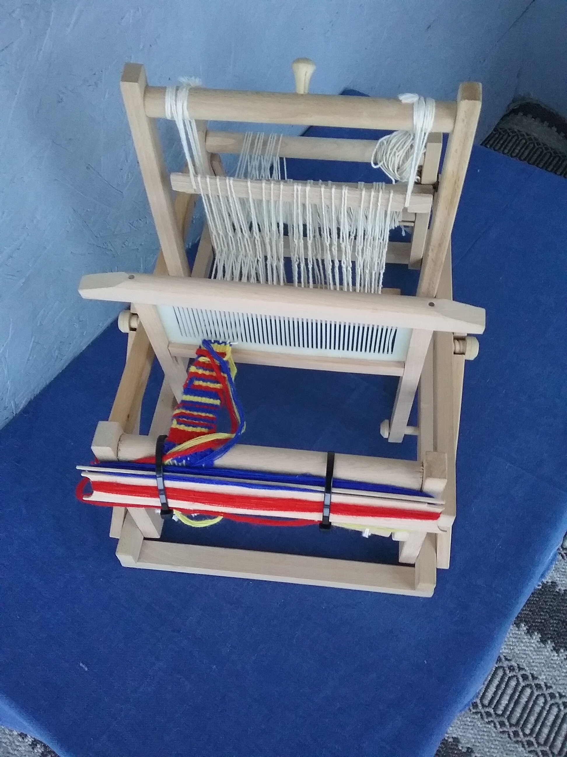 Scandinavian Vintage Wooden Weaving Loom, Table Weaving Loom, Children ...
