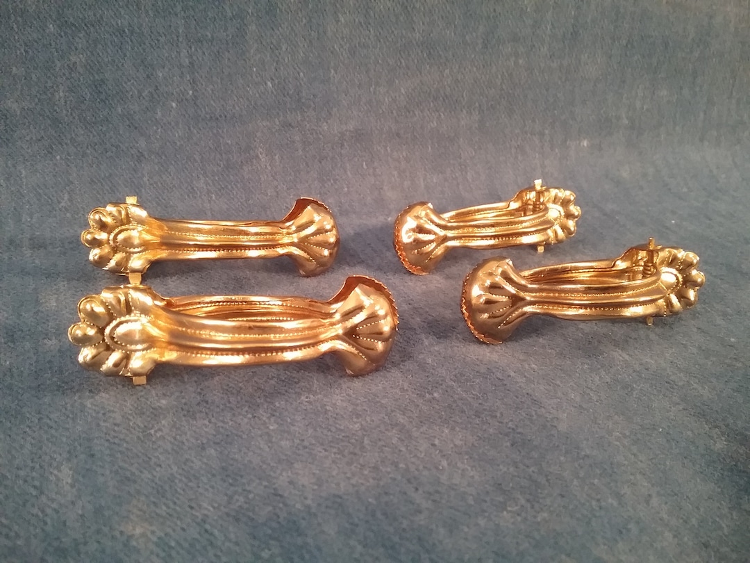 Gold Curtain Rings, Drapery Clips, Vintage Clips, Window Decoration ...