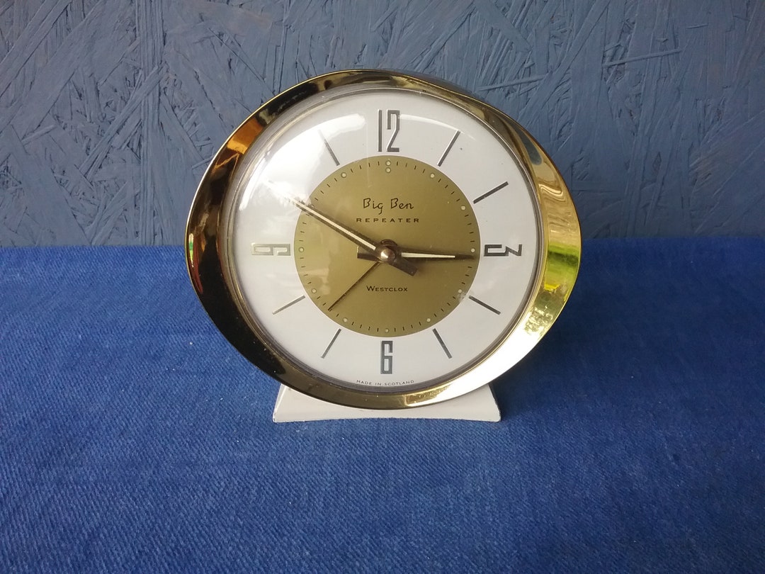 Big Ben Repeater Table Clock, Westclox Scotland, Vintage Mechanical ...