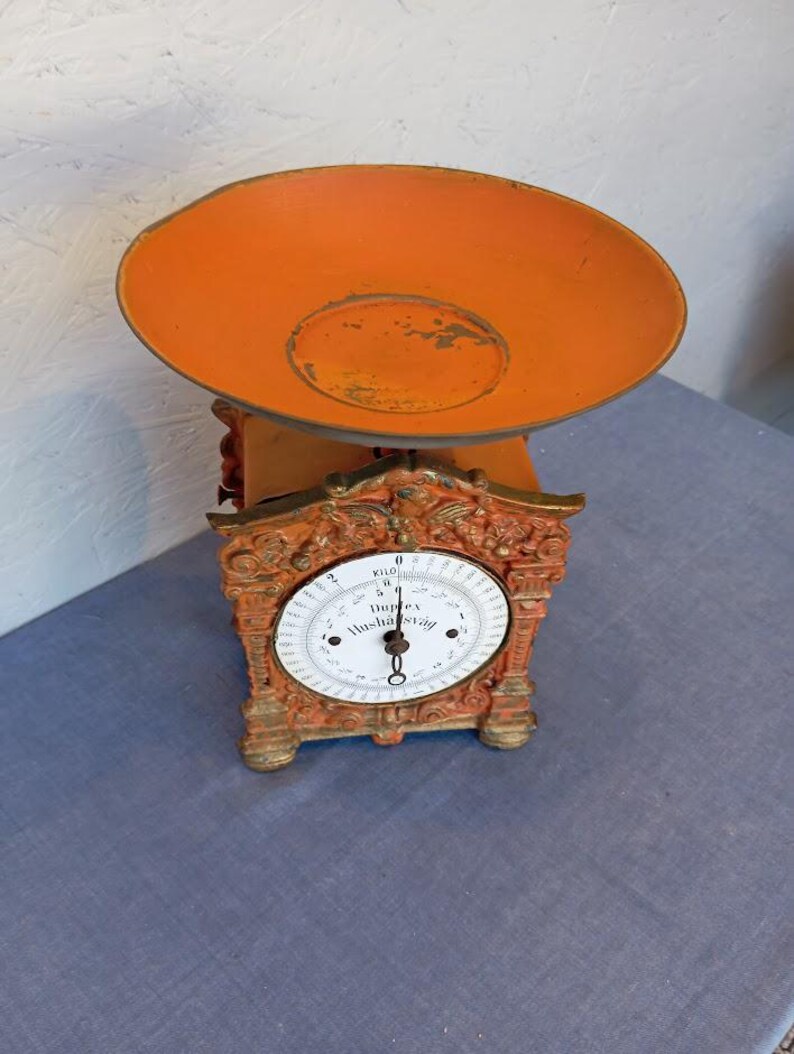 Antique Cast Iron Kitchen Scale: Double-sided Scandinavian Decor - Etsy