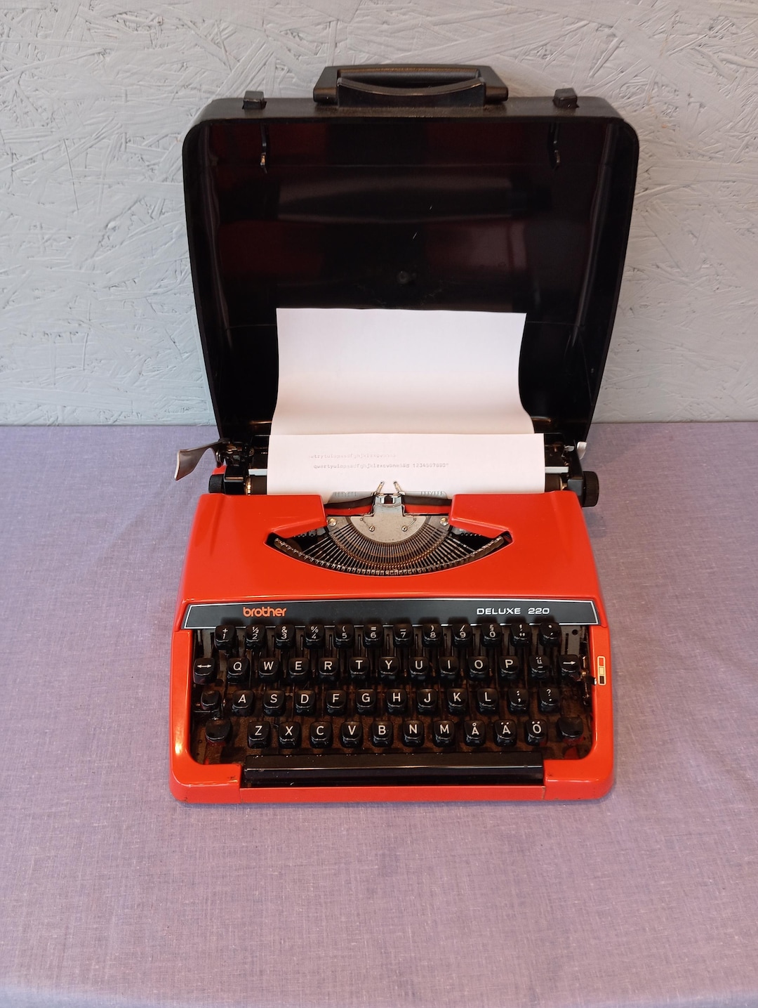 Vintage Brother Deluxe 220 Typewriter: Portable Suitcase Design - Etsy UK