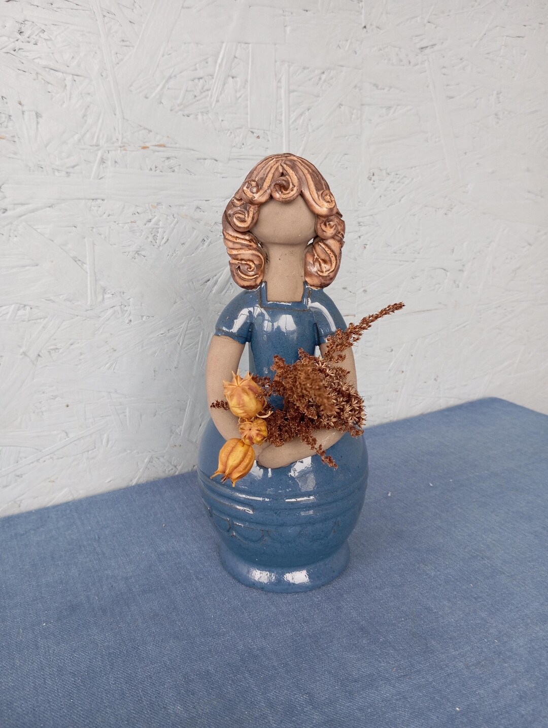 Vintage Elbogen Keramik Figurine Vase: Swedish Mid-century Pottery - Etsy