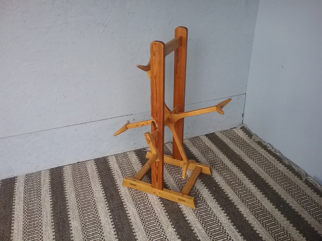 Antique Swedish Yarn Winder, Primitive Handmade Wooden Winder, Yarn ...
