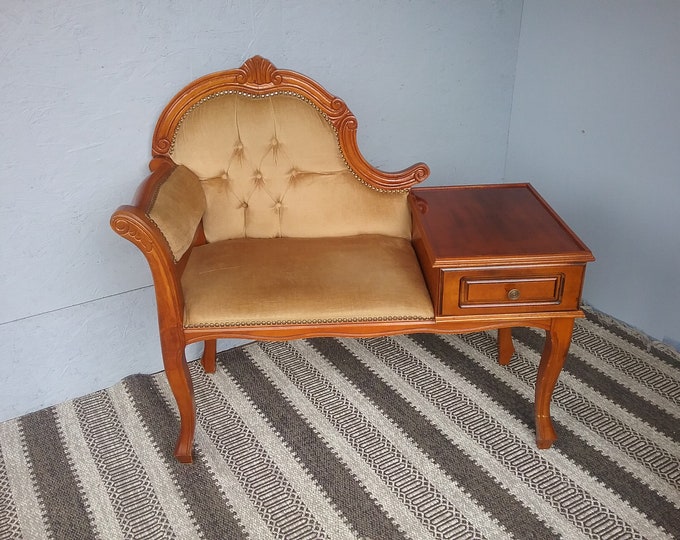 Handmade Telephone Chaise Lounge, Vintage Telephone Table, Sofa With ...