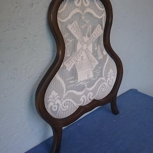 Vintage Lace Window Screen, Dutch Window Decoration, Windmill Pattern ...