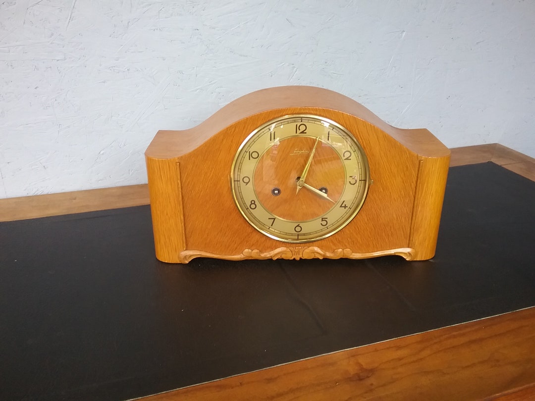 Junghans Mechanical Mantel Clock With Pendulum, Mid-century German ...