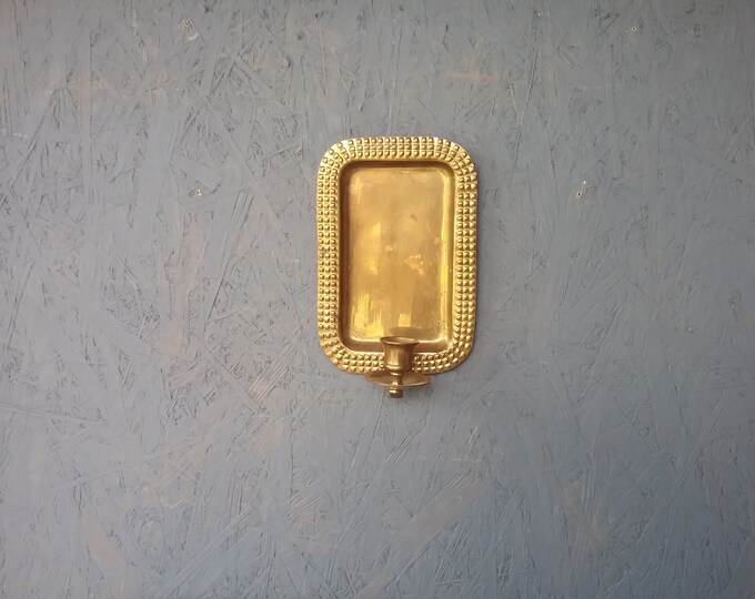 Swedish Brass Wall Candle Holder Antique Brass Wall Candle Holder Swedish Crafts Scandinavian