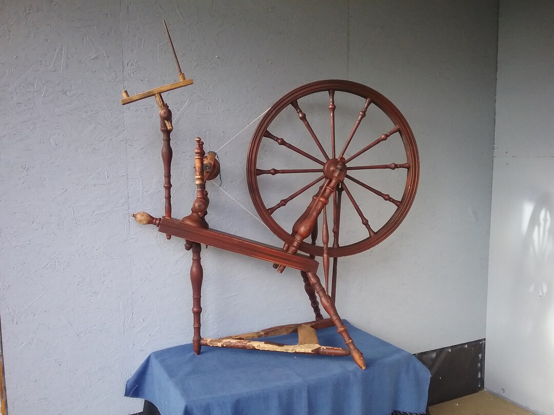Antique Swedish Spinning Wheel: 19th Century Mahogany Yarn Reel - Etsy ...