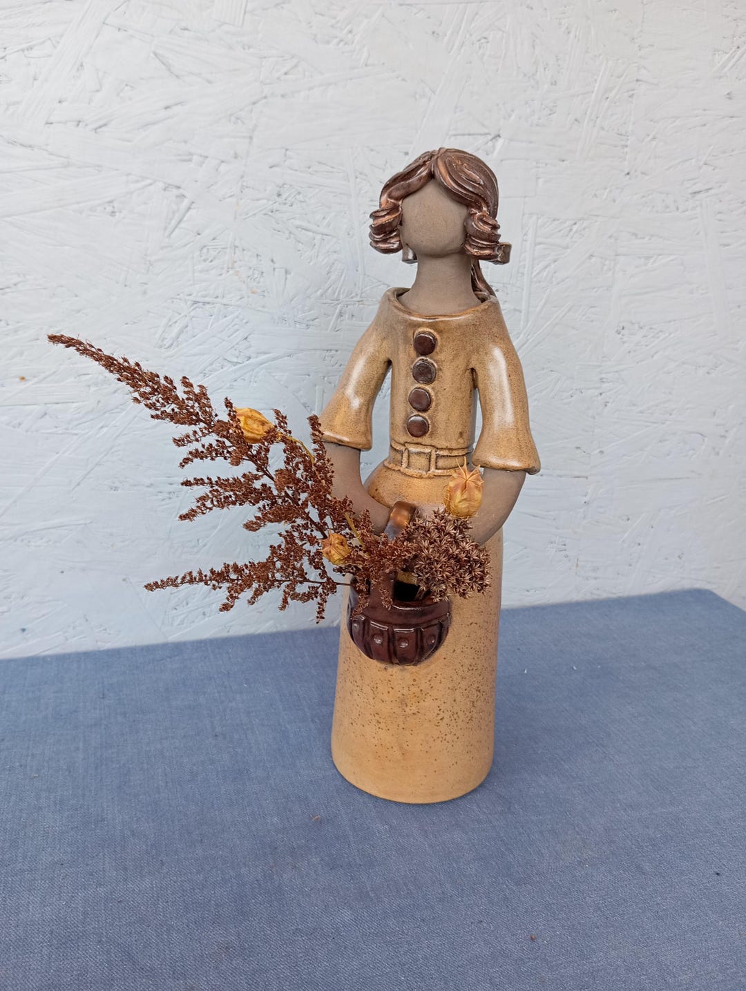 Vintage Elbogen Keramik Large Figurine/vase Made in Sweden, Mid-century ...