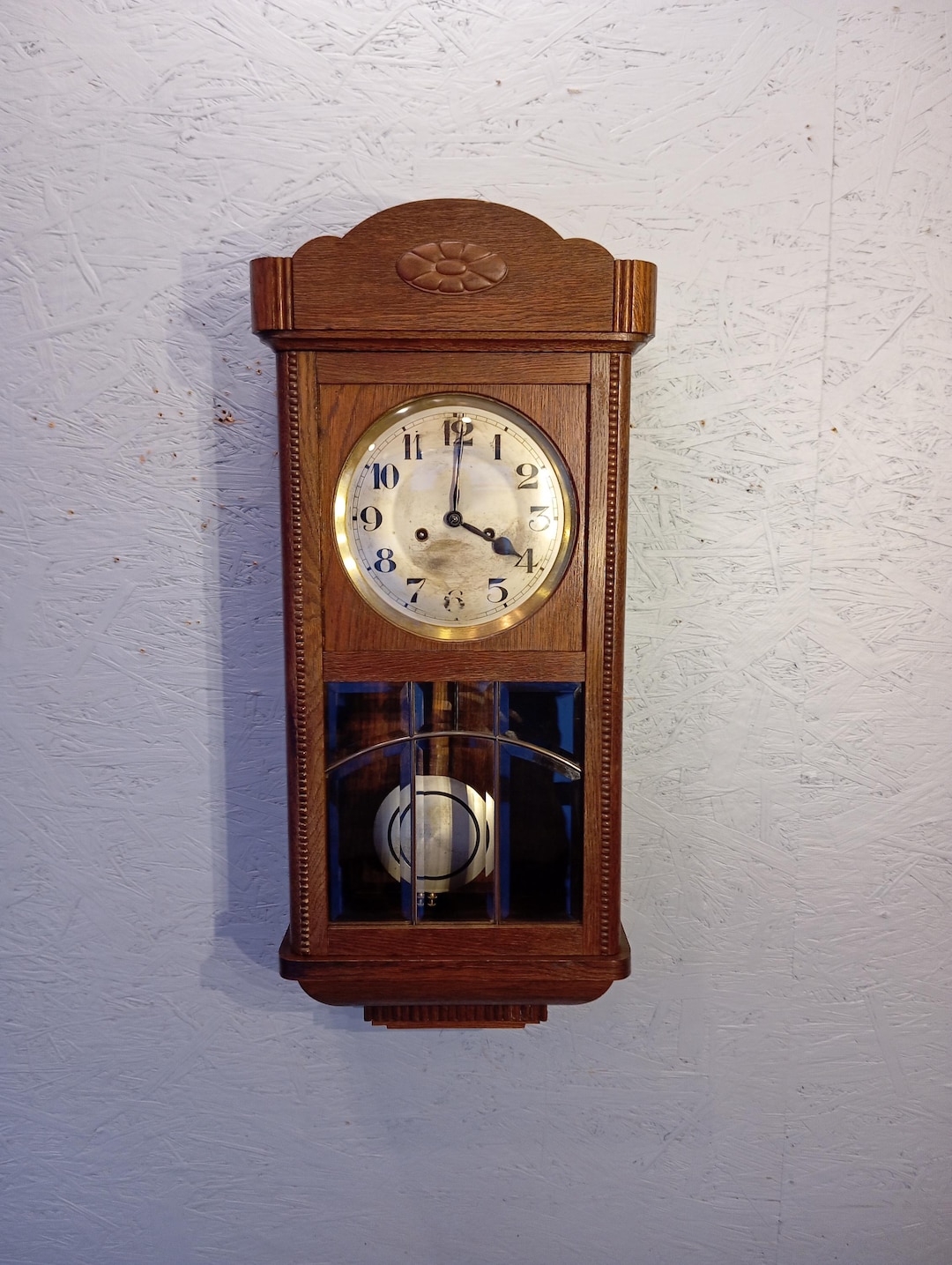 GUSTAV BECKER Wall Clock With Pendulum and P42 Mechanism, Ca. 1909 ...