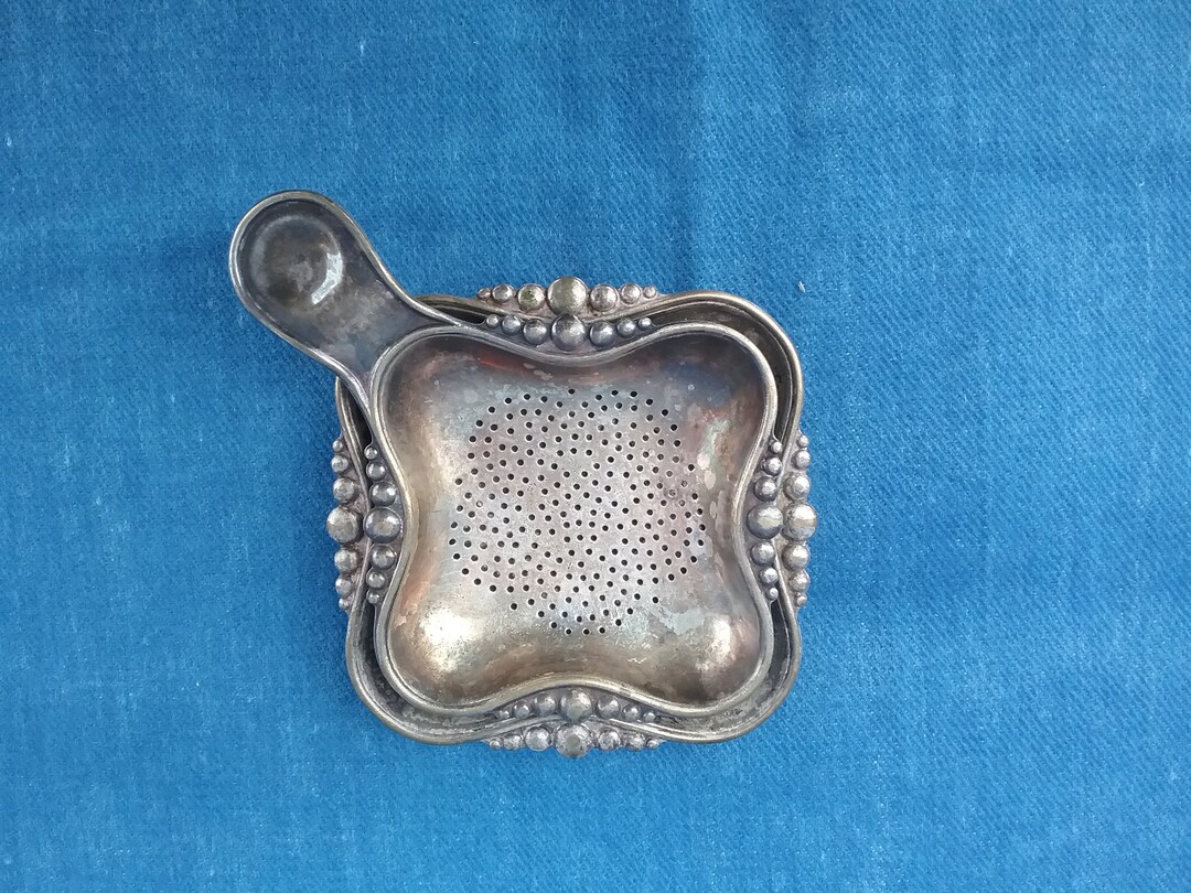 Vintage Tea Strainer With Handle/ Metal Tea Strainer/ Serving ...