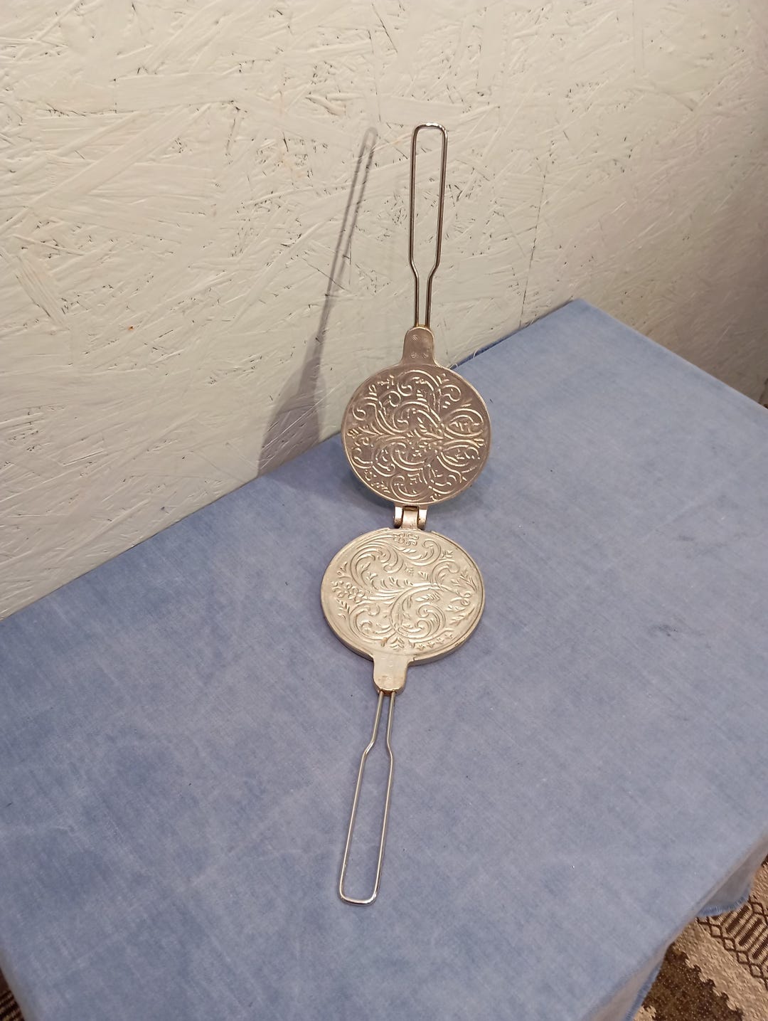 Vintage Høyang Norway Krumkake Pan: Scandinavian Aluminum Waffle Maker ...