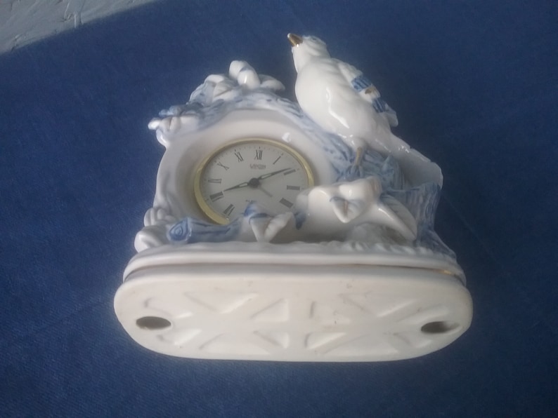 Vintage Landex Royal Craft Porcelain Clock: Japanese Mantel Decor ...