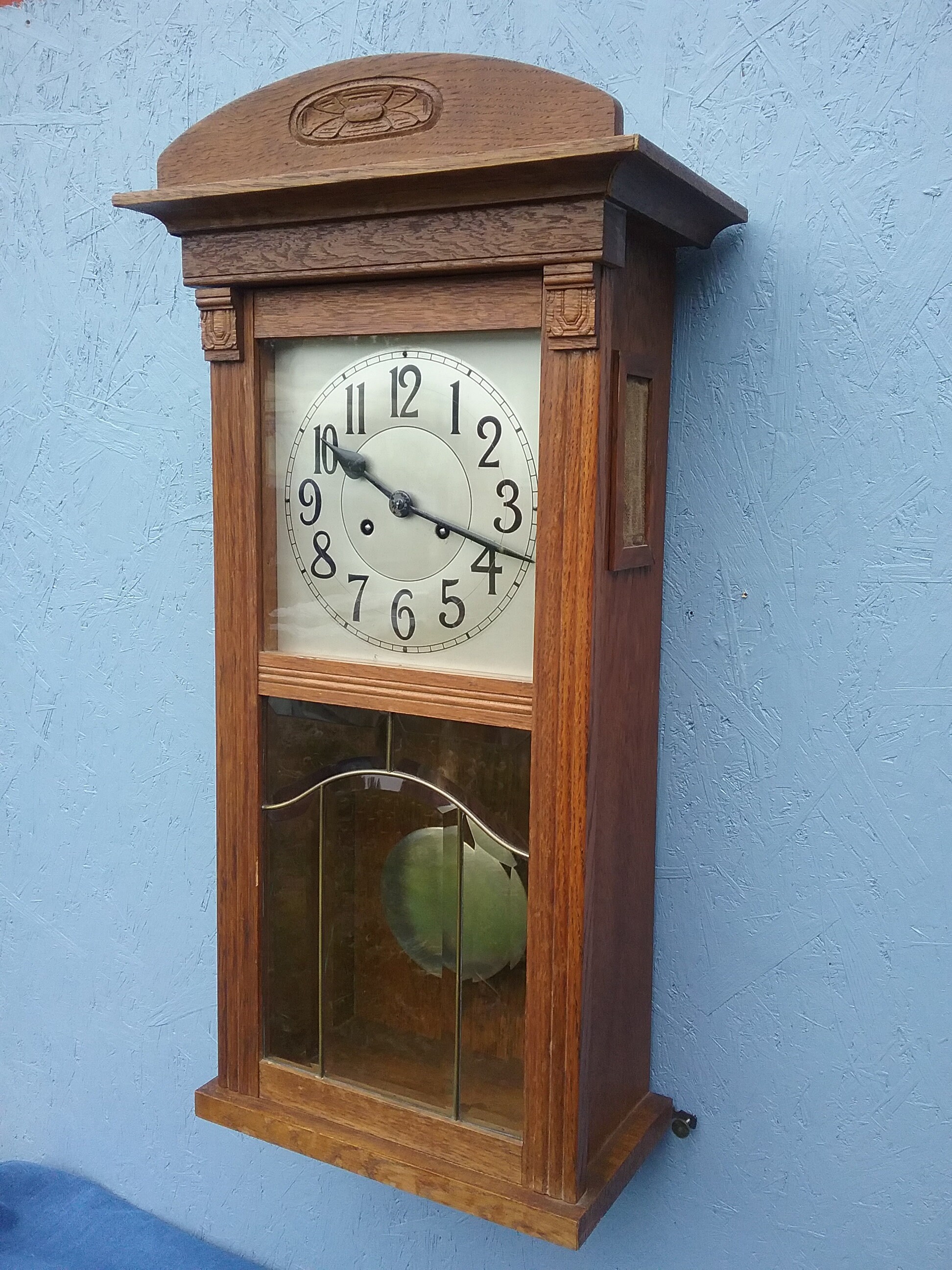 Junghans Regulator Wall Clock, Antique Clock, 1890 1900, Pendulum Clock ...