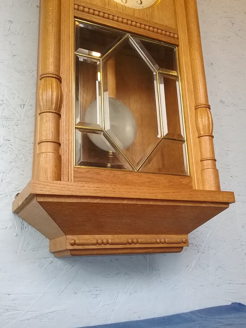 Large Antique Kienzle Wall Clock 1898-1920, Wall Clock, German Wooden ...