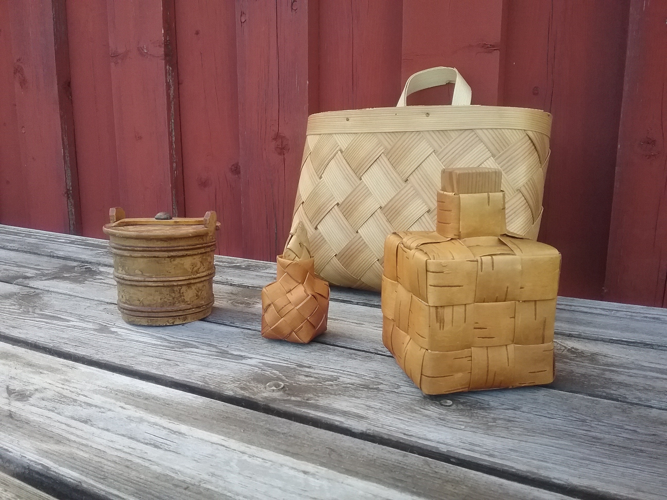 Rustic Birch Bark Decorations/set of Birch Bark Crafts/vintage - Etsy UK