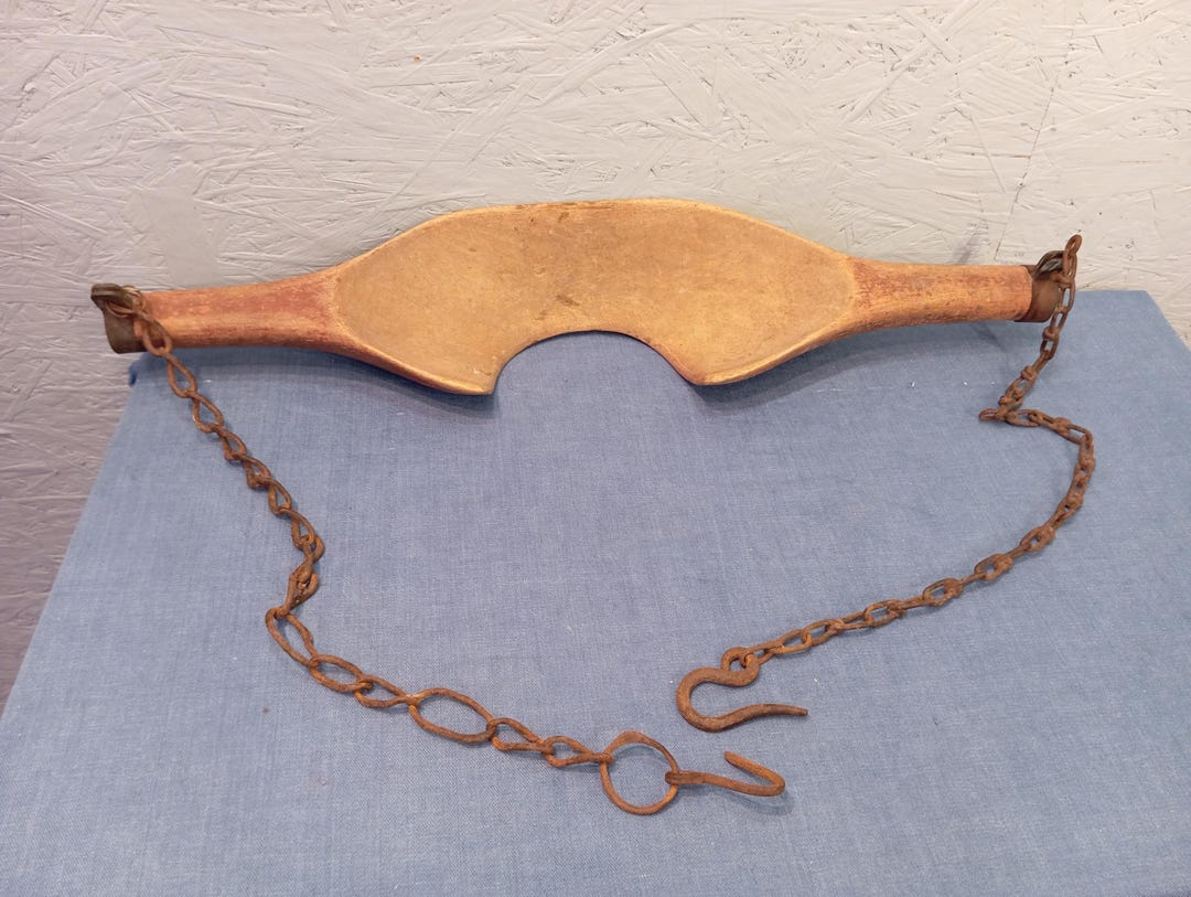 Antique Scandinavian Wooden Neck Yoke for Carrying Water Buckets ...