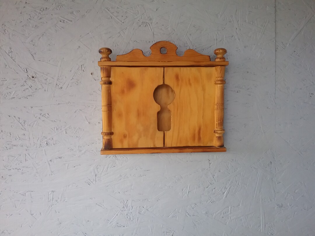Swedish Vintage Key Box,key Organizer,wooden Cabinet,wall Key Holder ...