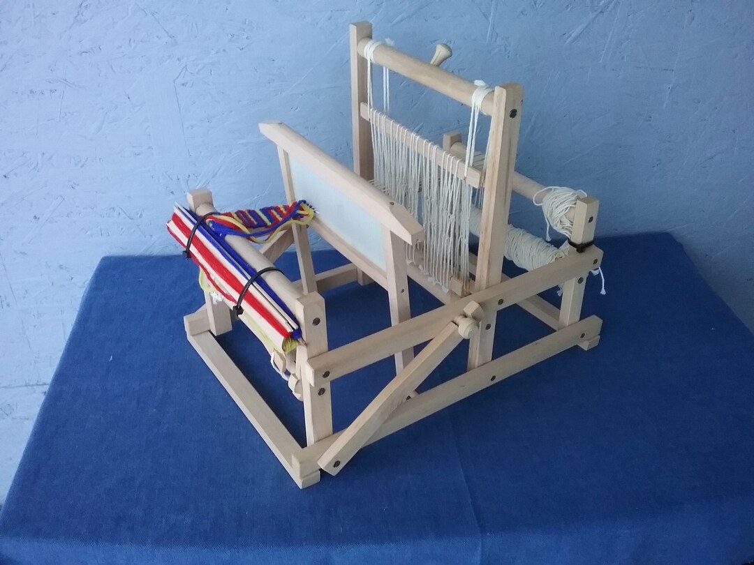 Scandinavian Vintage Wooden Weaving Loom, Table Weaving Loom, Children ...