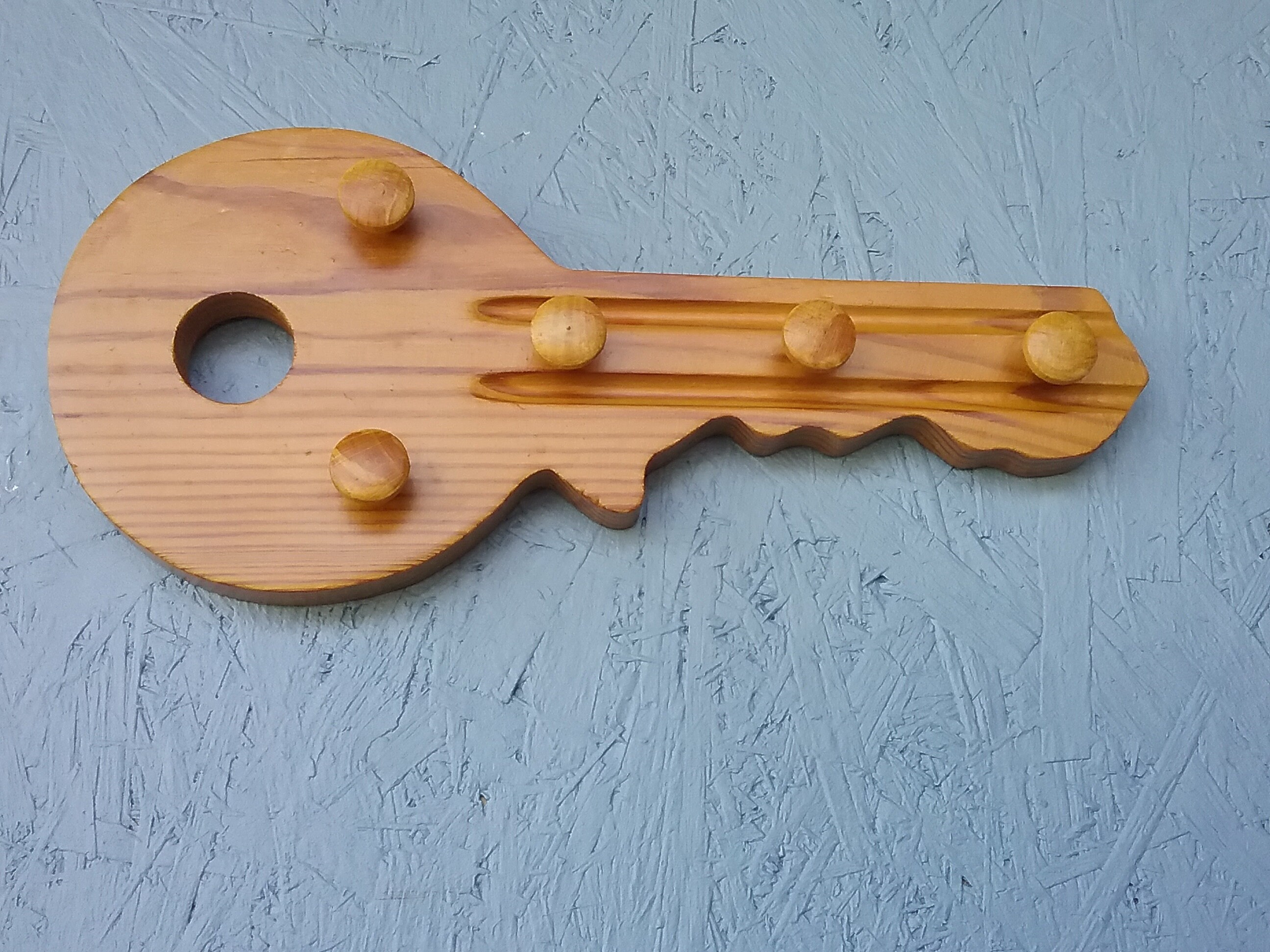 Key Rack, Vintage Key Organizer, Wooden Key Rack, Wall Key Holder ...