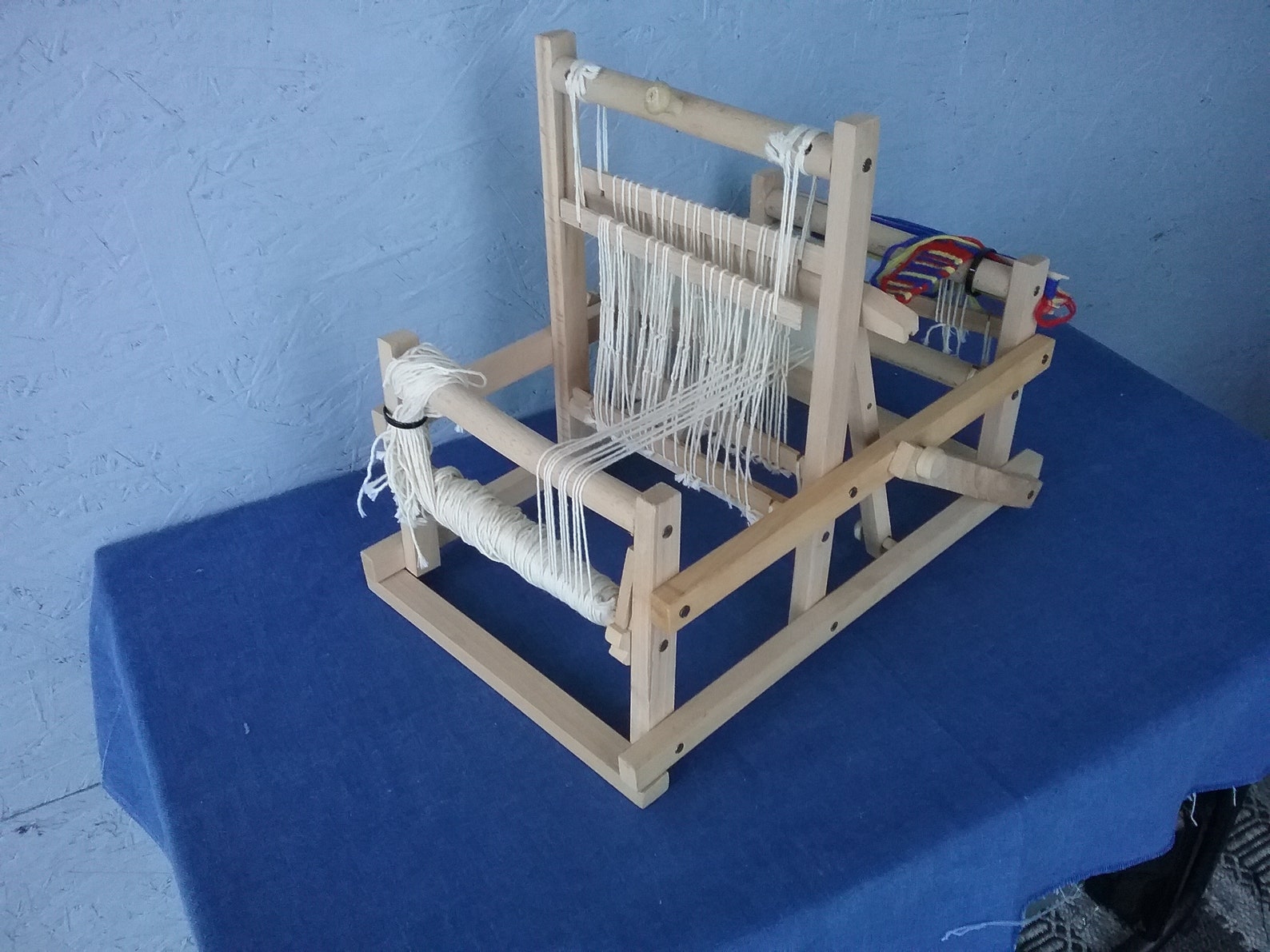 Scandinavian Vintage Wooden Weaving Loom, Table Weaving Loom, Children ...