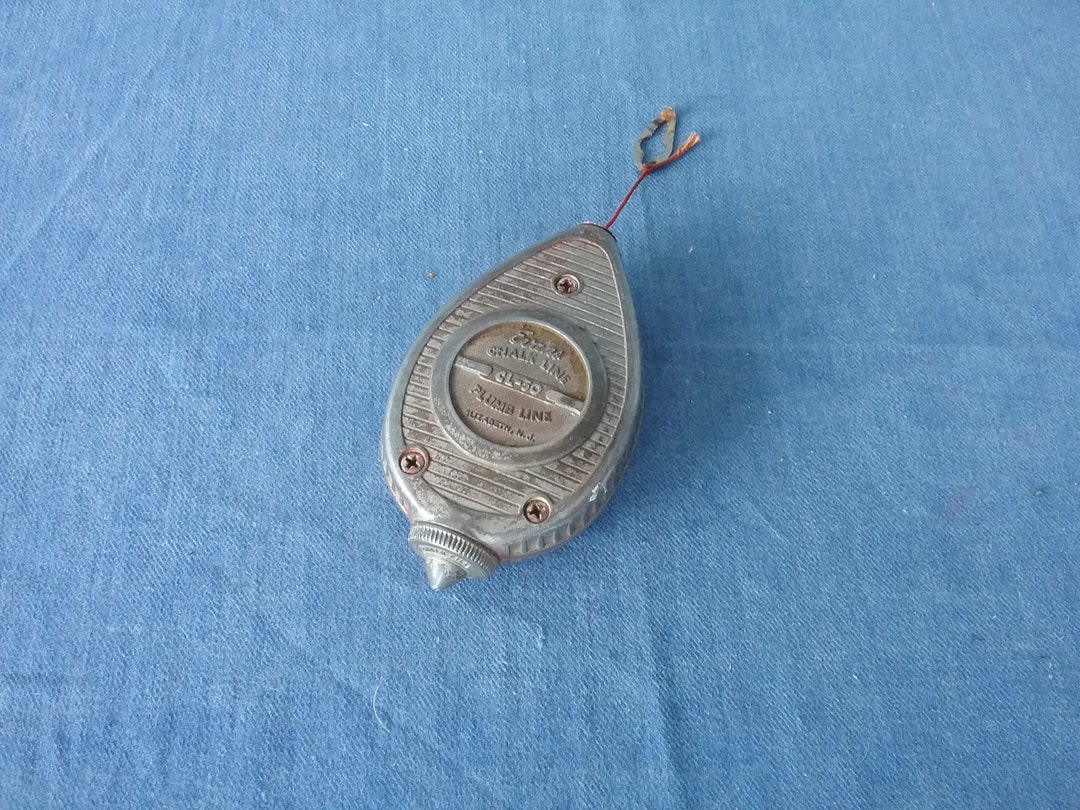 Vintage EVANS CL-50 Chalk Line Plumb Line, ELIZABETH N.j.,old Dual ...