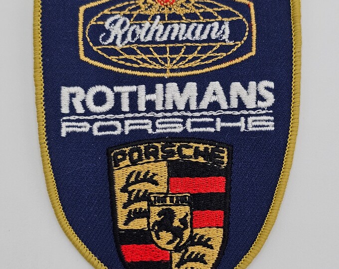 1980s Vintage Original ROTHMANS PORSCHE Patch Very Rare! 4 Inch - Collectable Patch / Use on ...