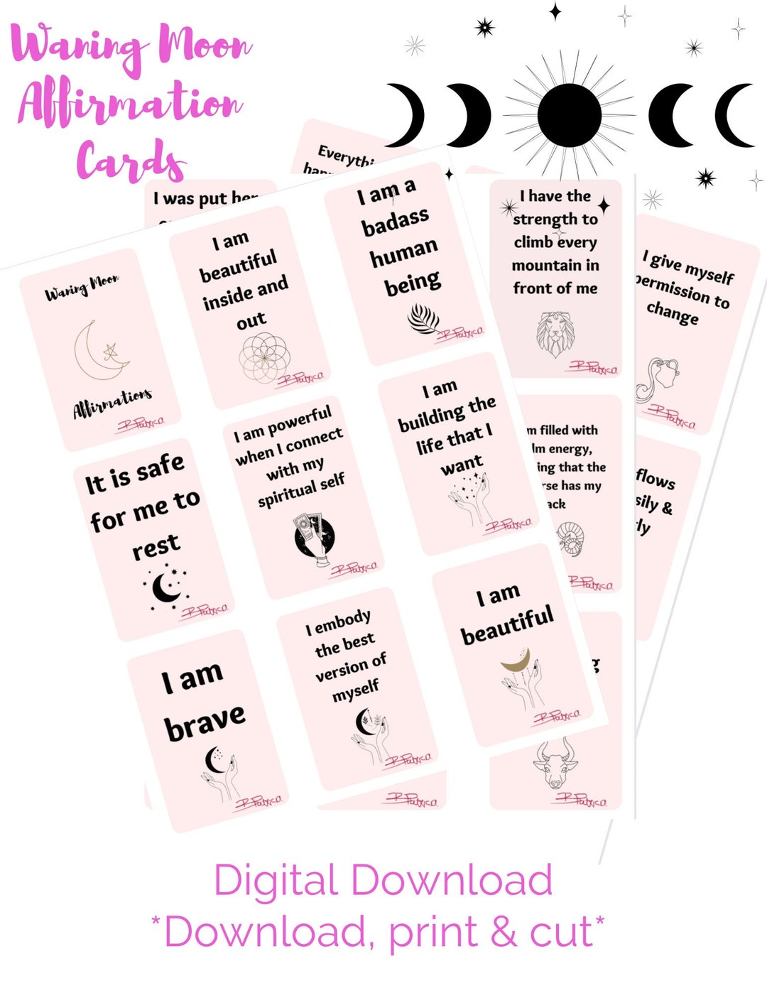Daily Positive Affirmation Cards | Printable Affirmation Cards | 23 ...