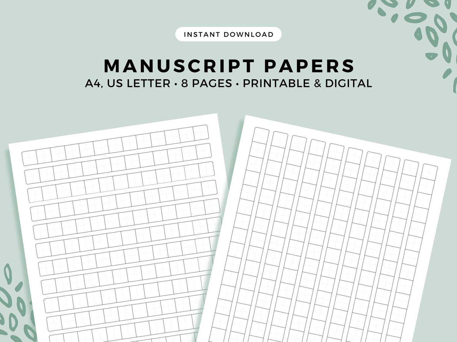 Japanese Chinese Manuscript Paper | Essay Writing Paper | Handwriting ...