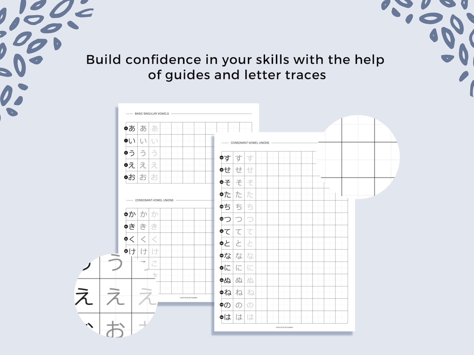 Japanese Hiragana Practice Sheets | Complete Hiragana Alphabet for ...