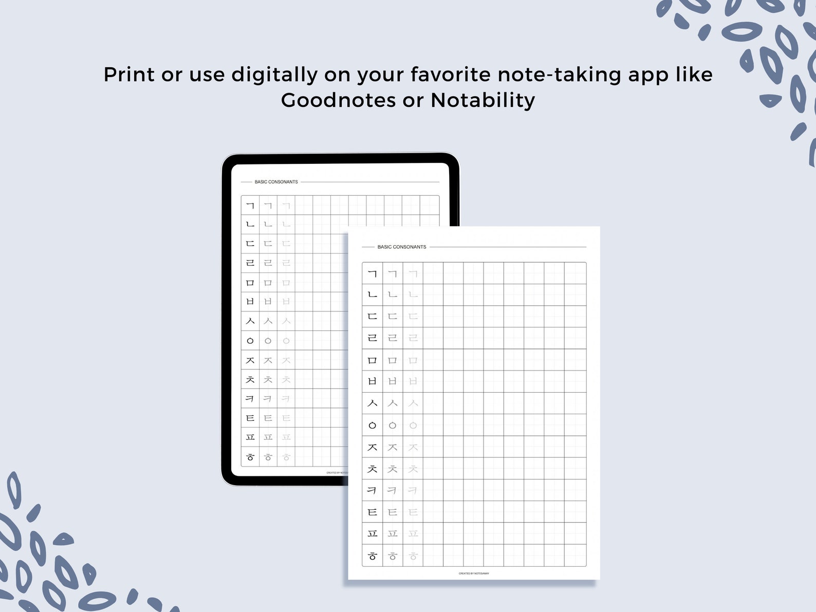 Hangul Practice Sheets | Complete Korean Alphabet Worksheets ...