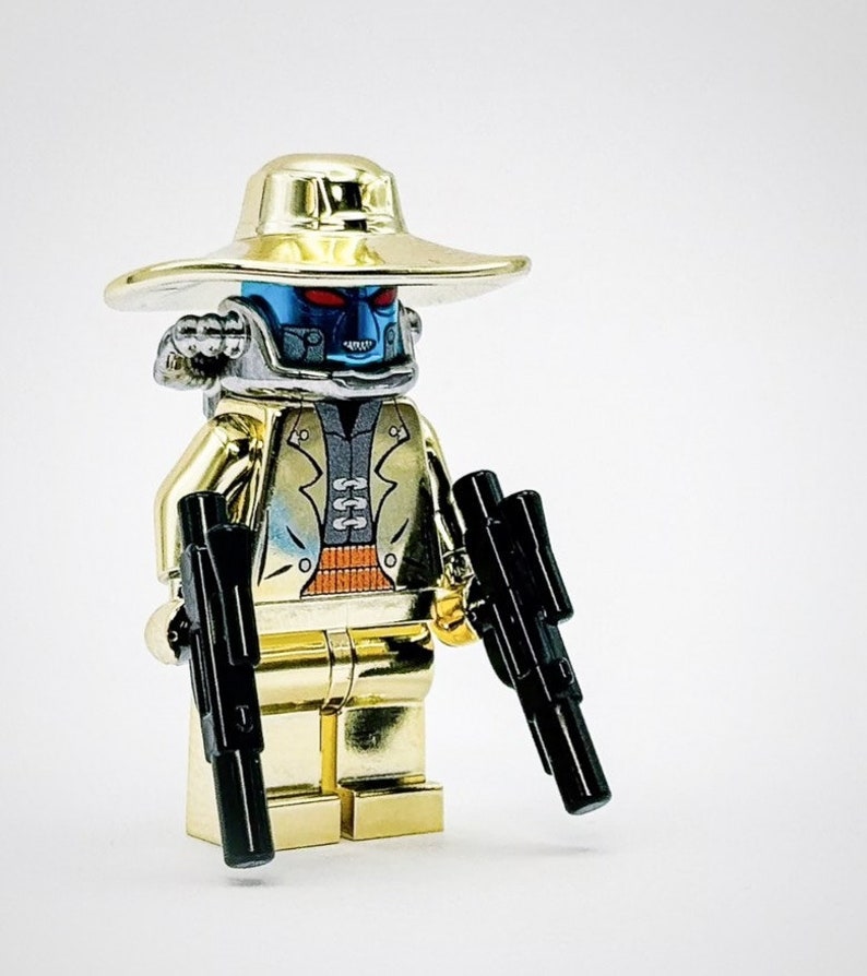 Lego Chrome Gold Cad Bane Minifigure Star Wars + Tile and Guns New ...