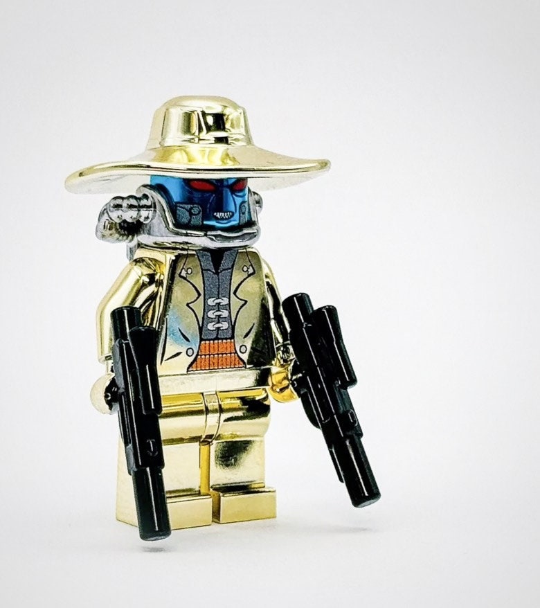 Lego Chrome Gold Cad Bane Minifigure Star Wars + Tile and Guns New ...